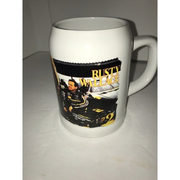 Unbranded | Other | Vintage 995 Nascar 2 Rusty Wallace Ceramic Stein ...